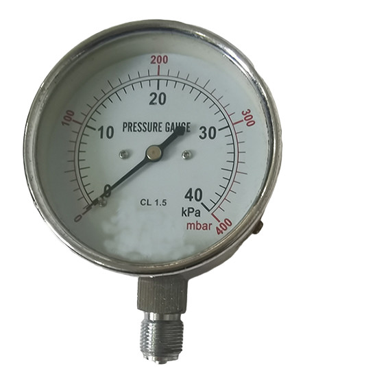 400 Mbar 3 Inch 75MM Lower Mount Capsule Pressure Gauge 1 4 BSP 400 Mbar 3 Inch 75MM Lower Mount Capsule Pressure Gauge 1 4 BSP