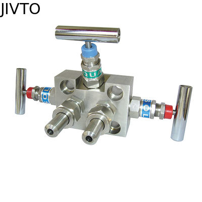1/4 BSP 6000 Psi 200℃ Multi Instruments Manifolds Two Valve Manifold PTFE